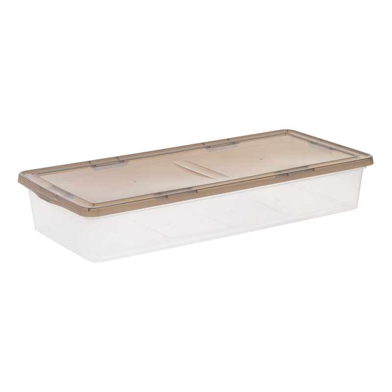 IRIS USA, Inc. 41 Qt./10.25 Gal. Clear Plastic Underbed Storage & Reviews | Wayfair